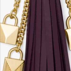 Michael Kors | Accessories | Michael Kors Mercer Leather Tassel Keychain | Poshmark